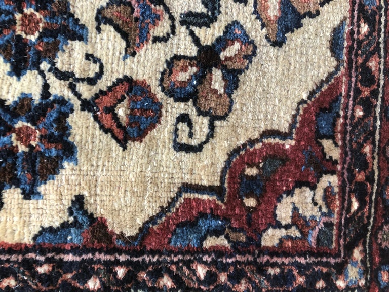 Small Floral Persian Rug Fine Wool For Sale at 1stDibs | fine rugs ...