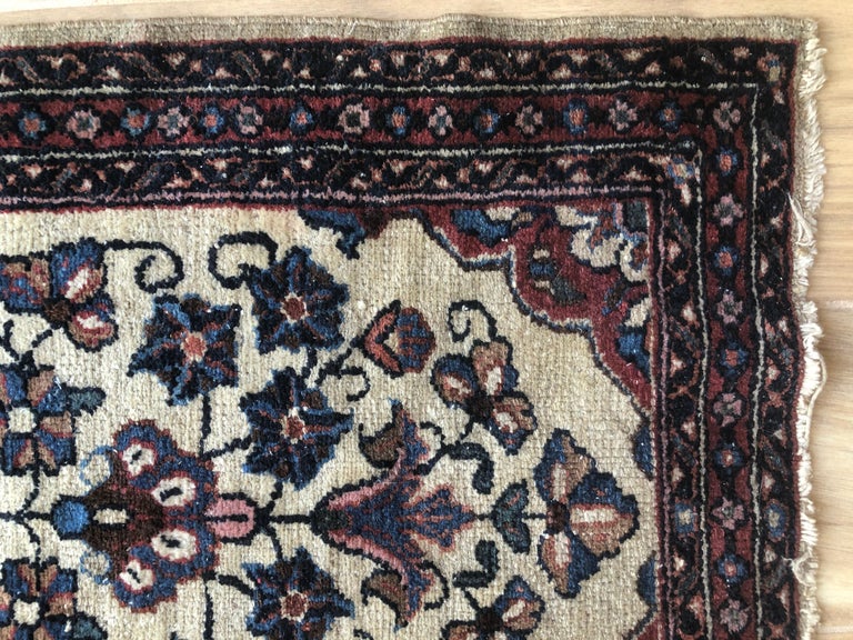 Small Floral Persian Rug Fine Wool For Sale at 1stDibs | fine rugs ...