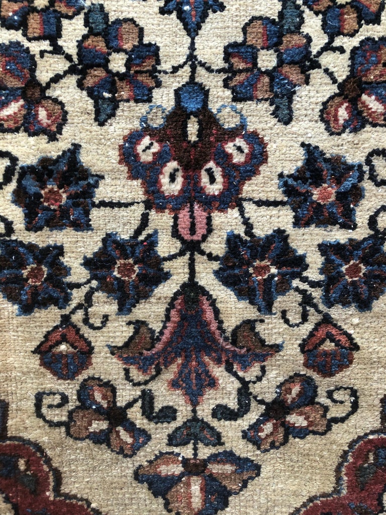 Small Floral Persian Rug Fine Wool For Sale at 1stDibs | fine rugs ...