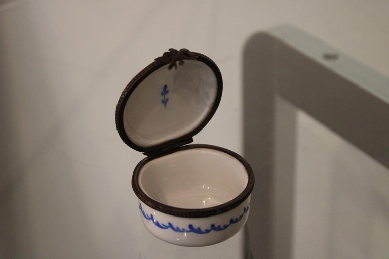 Small Freemasonry Porcelain Box For Sale at 1stDibs
