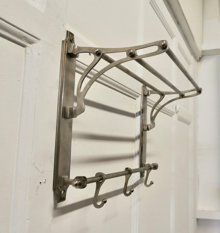 Small French Art Deco Hat and Coat Rack, Pullman Railway Train Style ...