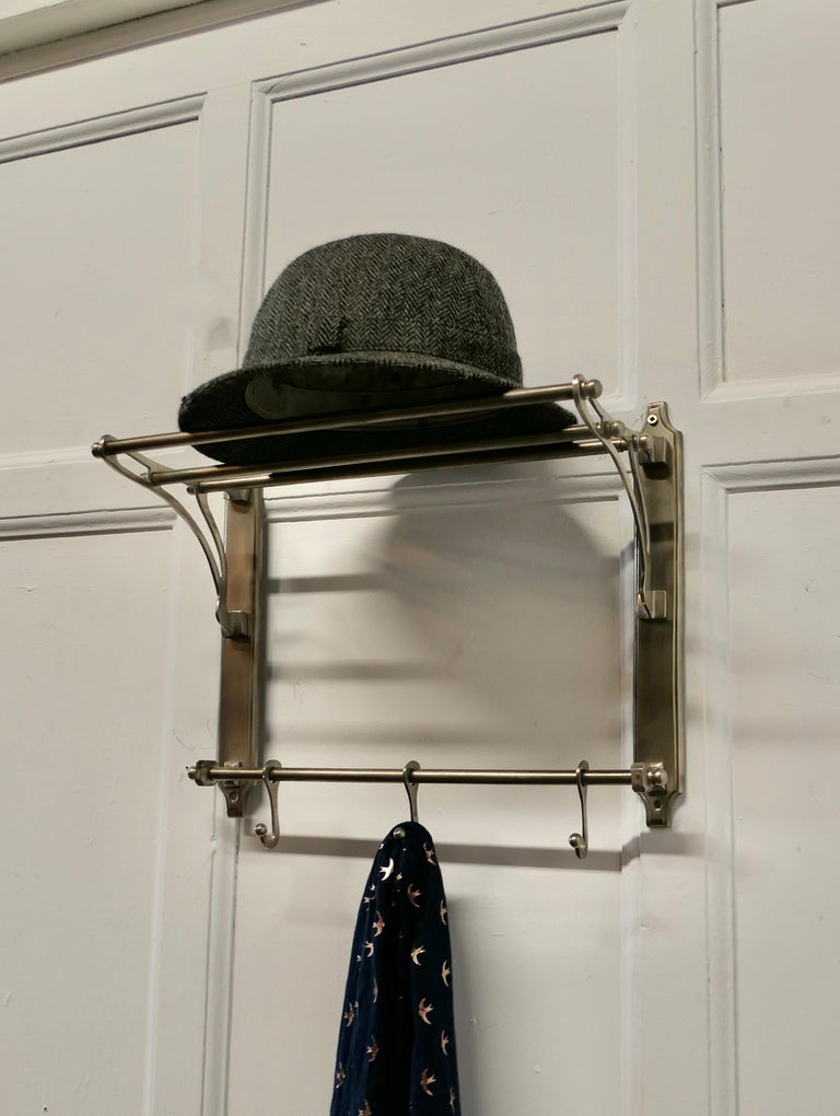 Small French Art Deco Hat and Coat Rack, Pullman Railway Train Style ...