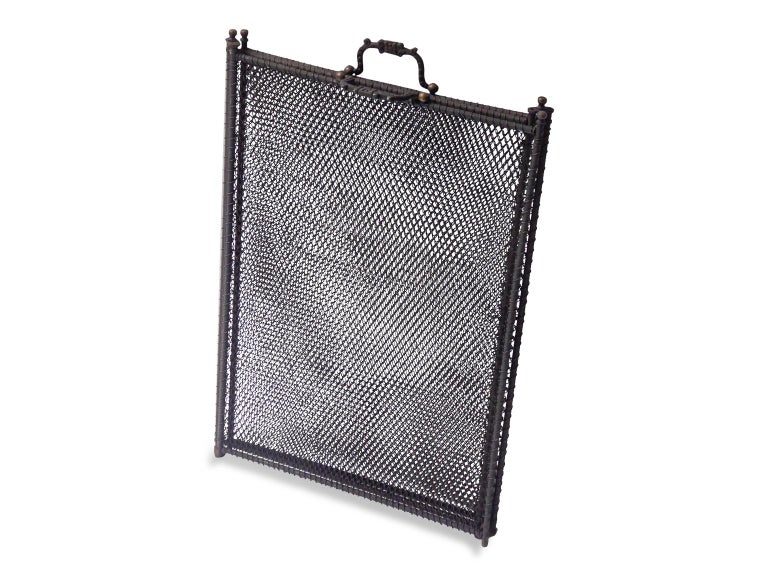 Small, Elegant French Fireplace Screen, Handmade, New, 17" to 25" Wide ...