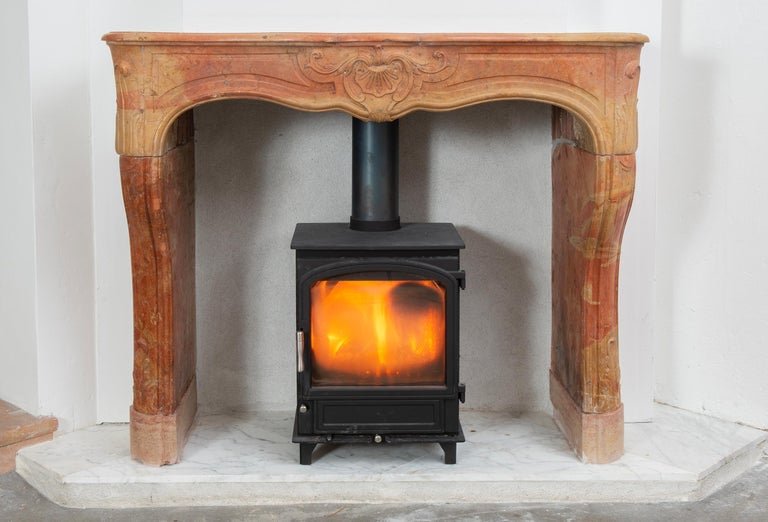 Small French Louis XV Fireplace Mantel For Sale at 1stDibs