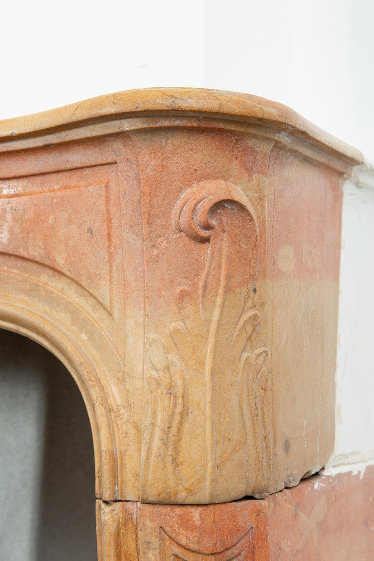 Small French Louis XV Fireplace Mantel For Sale at 1stDibs
