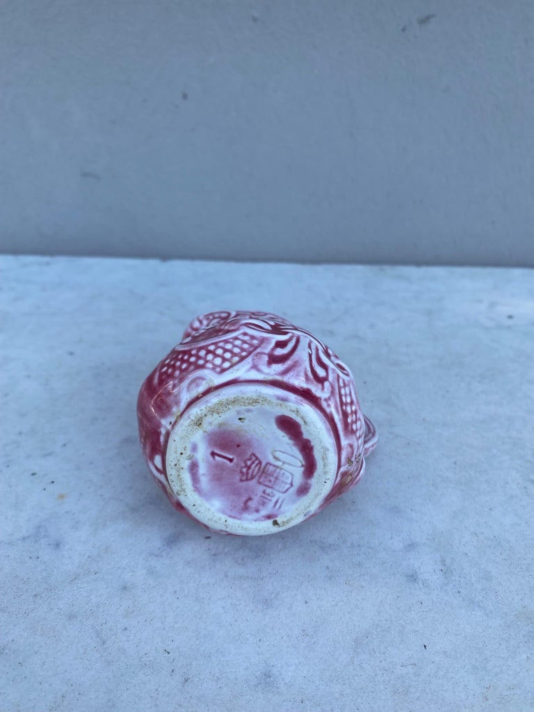 Small French Red Majolica Creamer Pitcher Onnaing Circa 1920 For Sale ...
