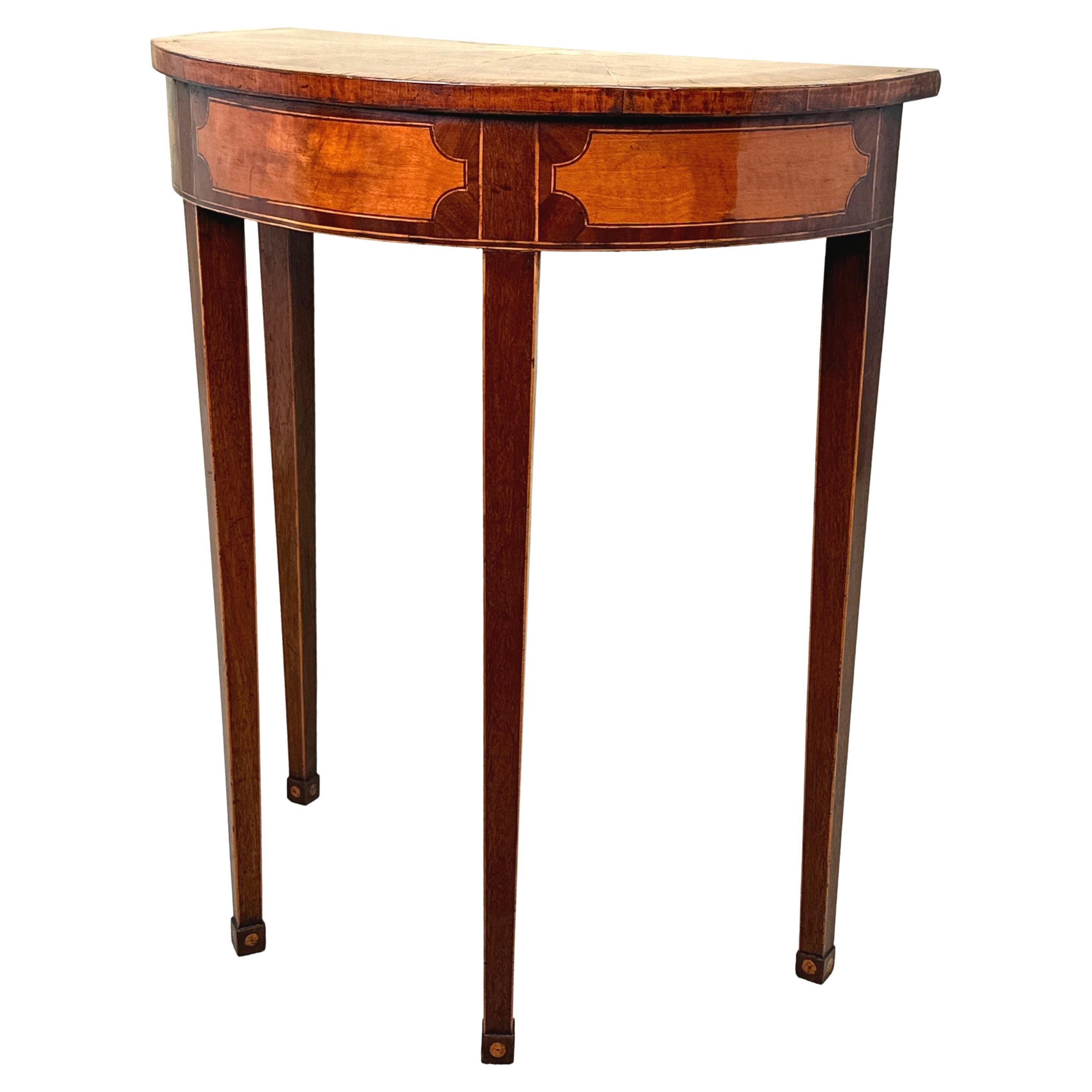 Small Georgian 18th Century Demi Lune Pier Table For Sale at 1stDibs