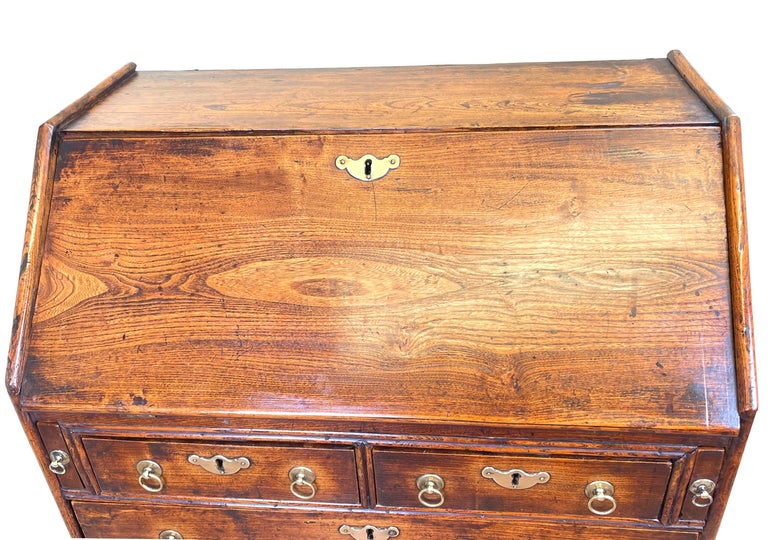 Small Georgian Elm Bureau For Sale at 1stDibs | small bureaus for sale