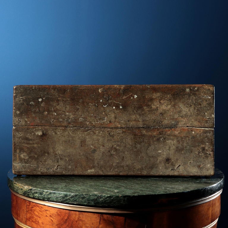 Small Gilded Box Engraved and Painted Wood Venice Italy XVI C. Belloni ...