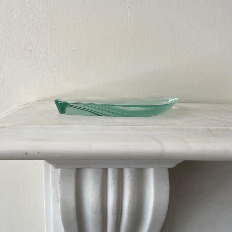 Small Glass Dish by Fontana Arte C.1960’s For Sale at 1stDibs