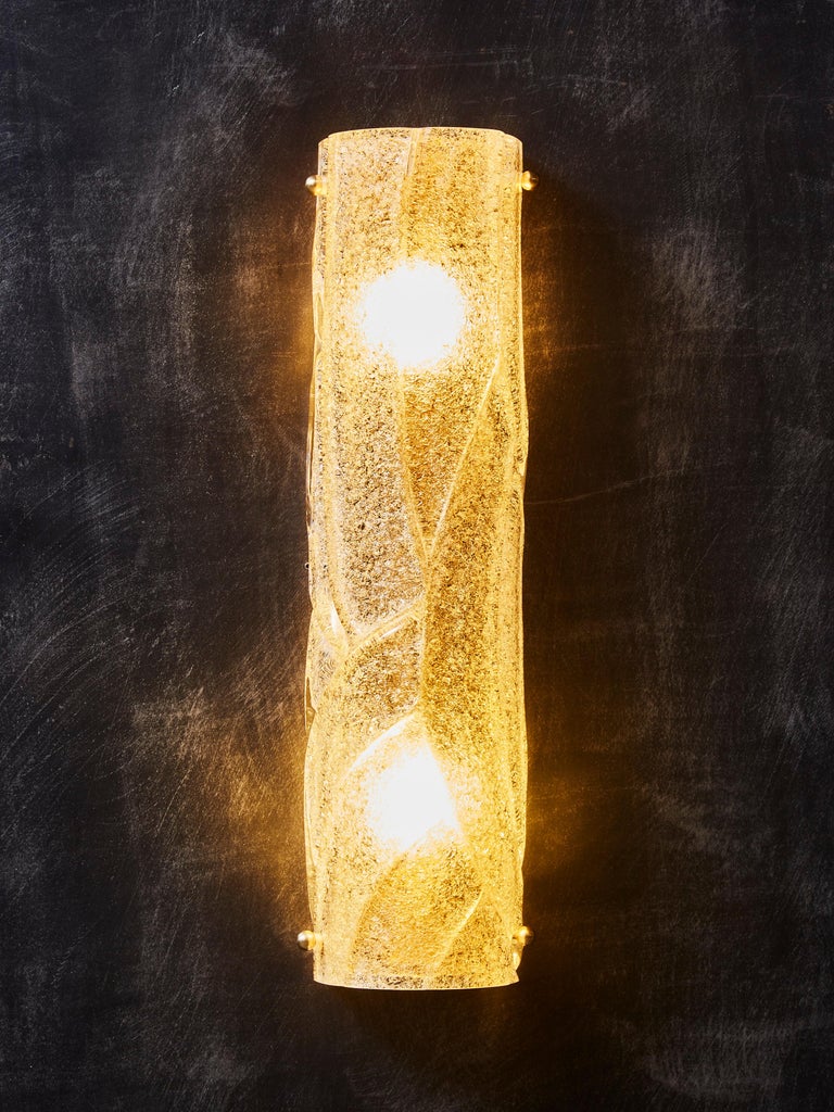 Small Gold Speckled Murano Glass Wall Sconces For Sale at 1stDibs ...