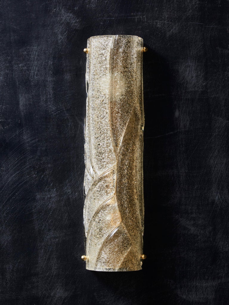 Small Gold Speckled Murano Glass Wall Sconces For Sale at 1stDibs ...