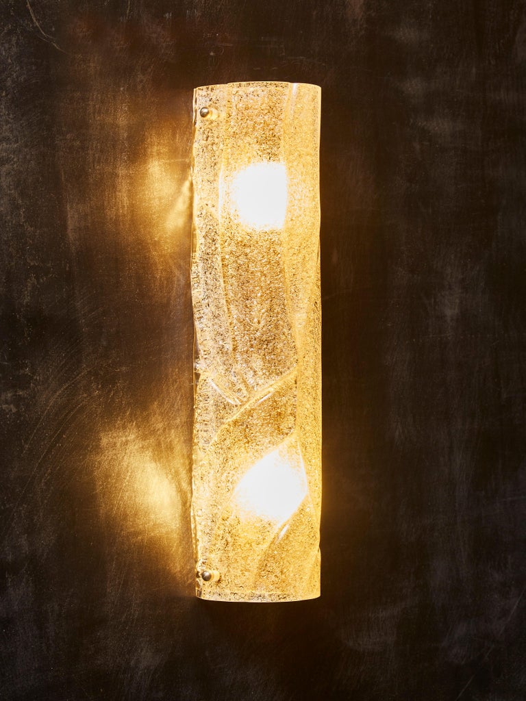 Small Gold Speckled Murano Glass Wall Sconces For Sale at 1stDibs ...