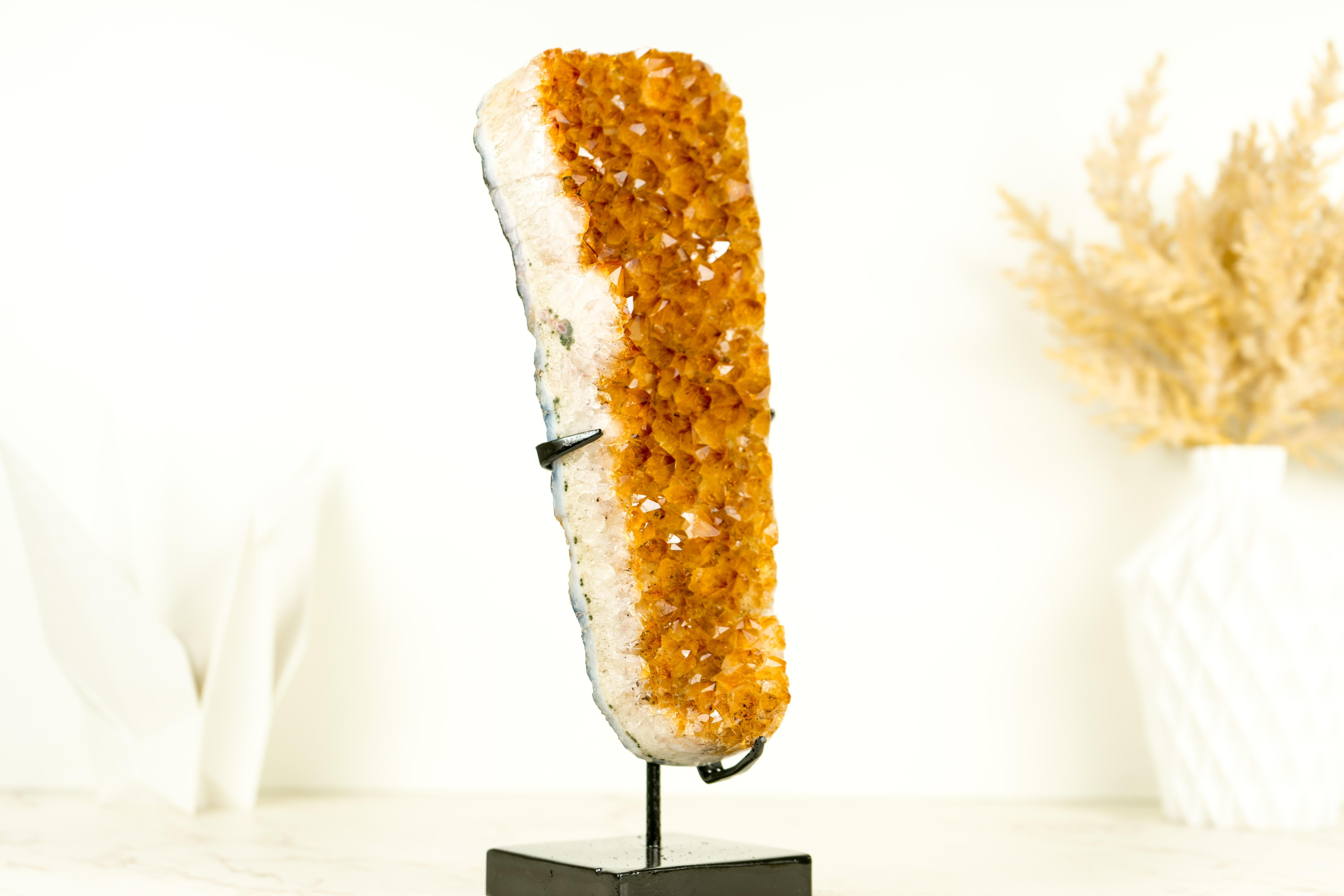 Small Golden Yellow Citrine Cluster with Sparkly Citrine, Office ...