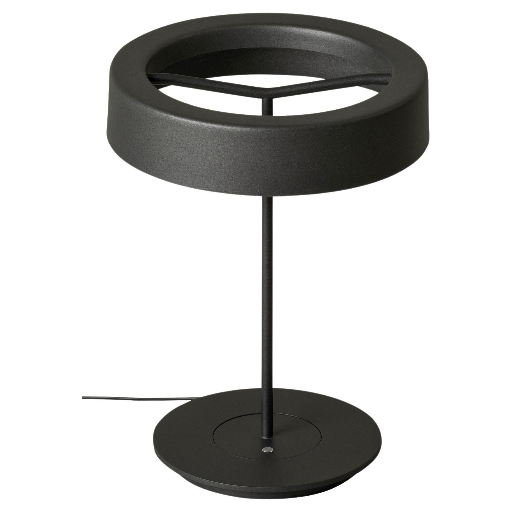 1971 Neal Small Triple Shade Table Lamp in Enameled Metal at 1stDibs