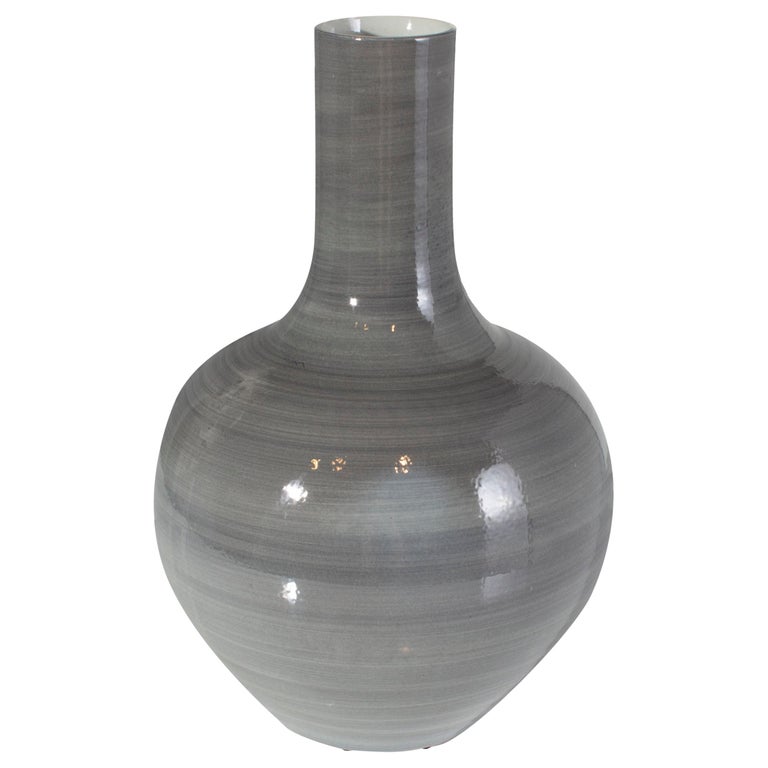Small Gray Tall Neck Jar as Accessory at 1stDibs