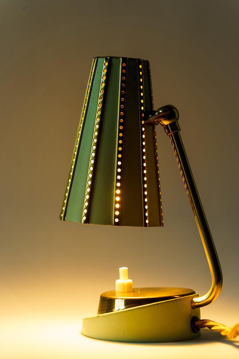 Small Green Table Lamp Vienna Around 1960s For Sale at 1stDibs