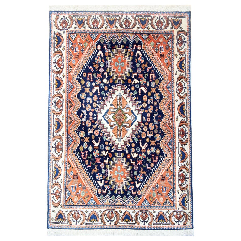 Rust Vintage Rugs Handmade Carpet Rustic Rug Geometric For Sale at ...