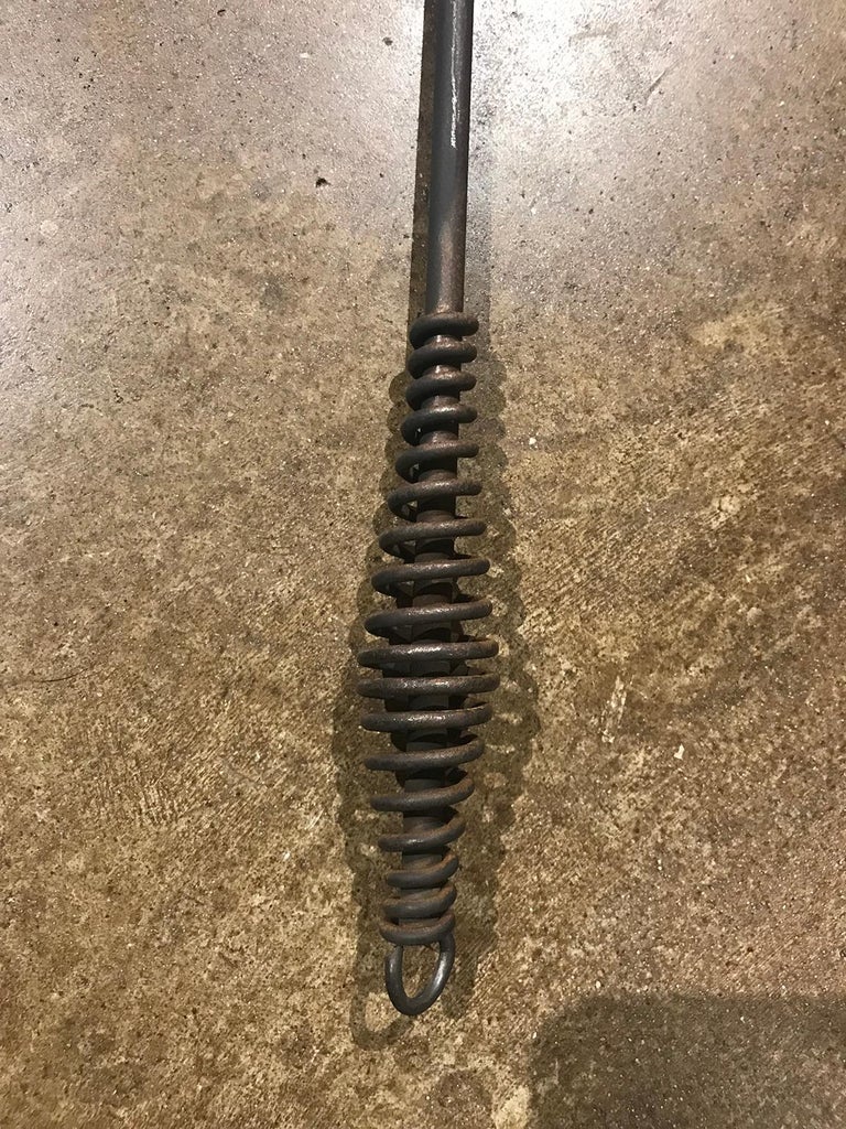 Small Iron Fire Poker with Spiral Handle, circa 1900 For Sale at ...