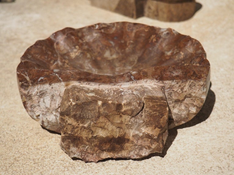 Small Italian Carved Marble Shell Basin or Vide Poche, 20th C For Sale ...