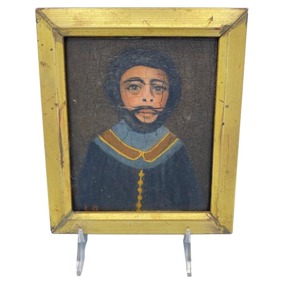 19th Century Oil on Canvas French Painting Portrait of a Priest, 1880 ...