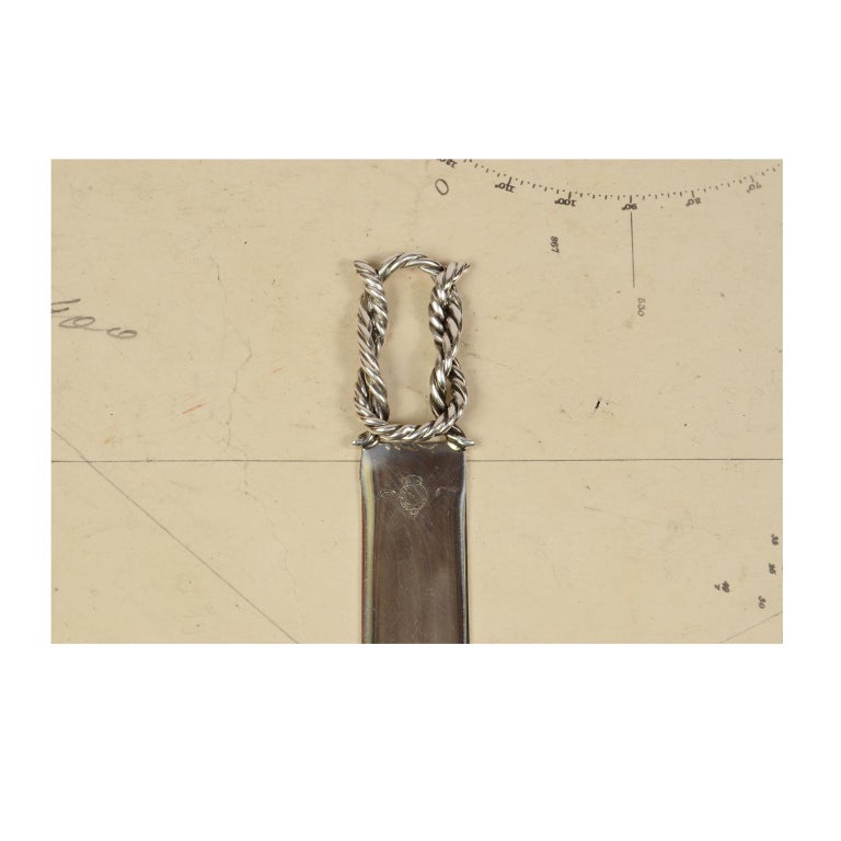 Small Letter Opener of 925 Silver Made in the Seventies by Belfiore For ...