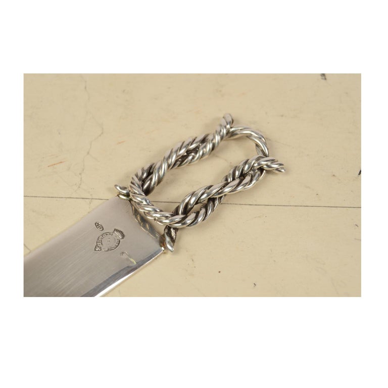Small Letter Opener of 925 Silver Made in the Seventies by Belfiore For ...