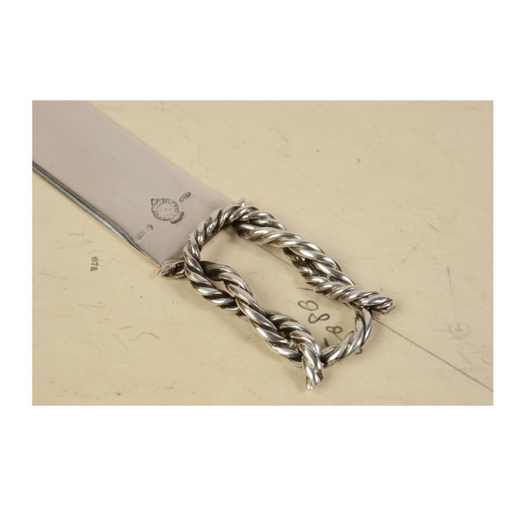 Small Letter Opener of 925 Silver Made in the Seventies by Belfiore For ...