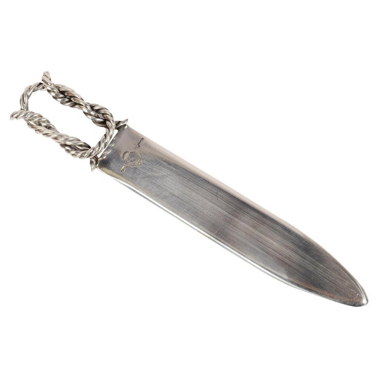 Small Letter Opener of 925 Silver Made in the Seventies by Belfiore For ...