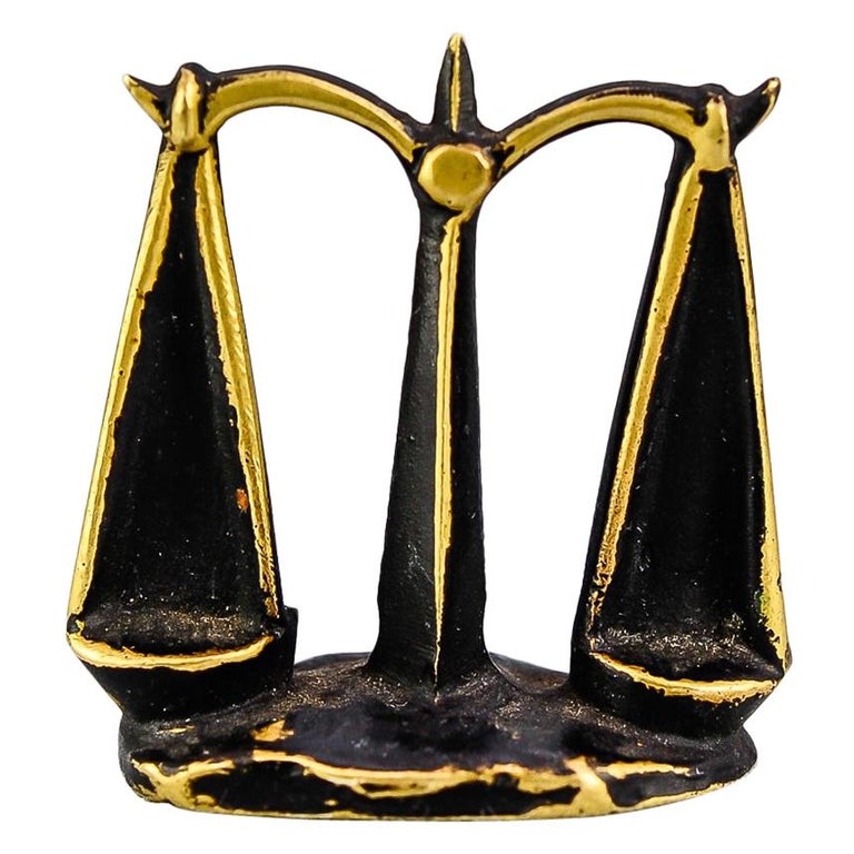 Small Libra Zodiac Sign by Richard Rohac, circa 1950s For Sale at 1stDibs