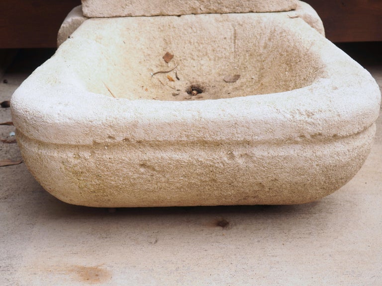 Small Limestone Wall Fountain, "Le St. Jacques", from Provence, France ...