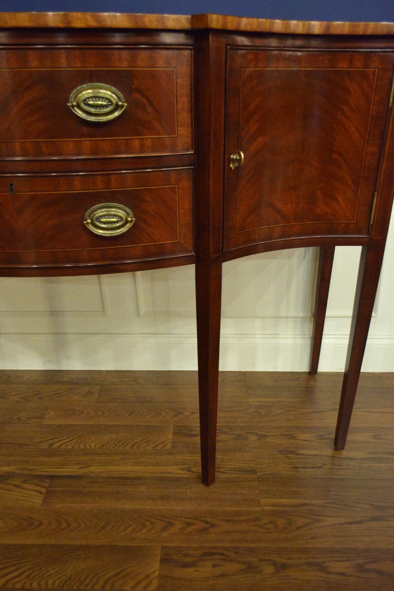 Small Mahogany Hepplewhite Style Sideboard by Leighton Hall For Sale at ...