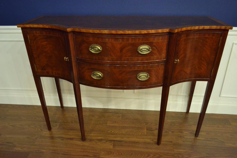 Small Mahogany Hepplewhite Style Sideboard by Leighton Hall For Sale at ...