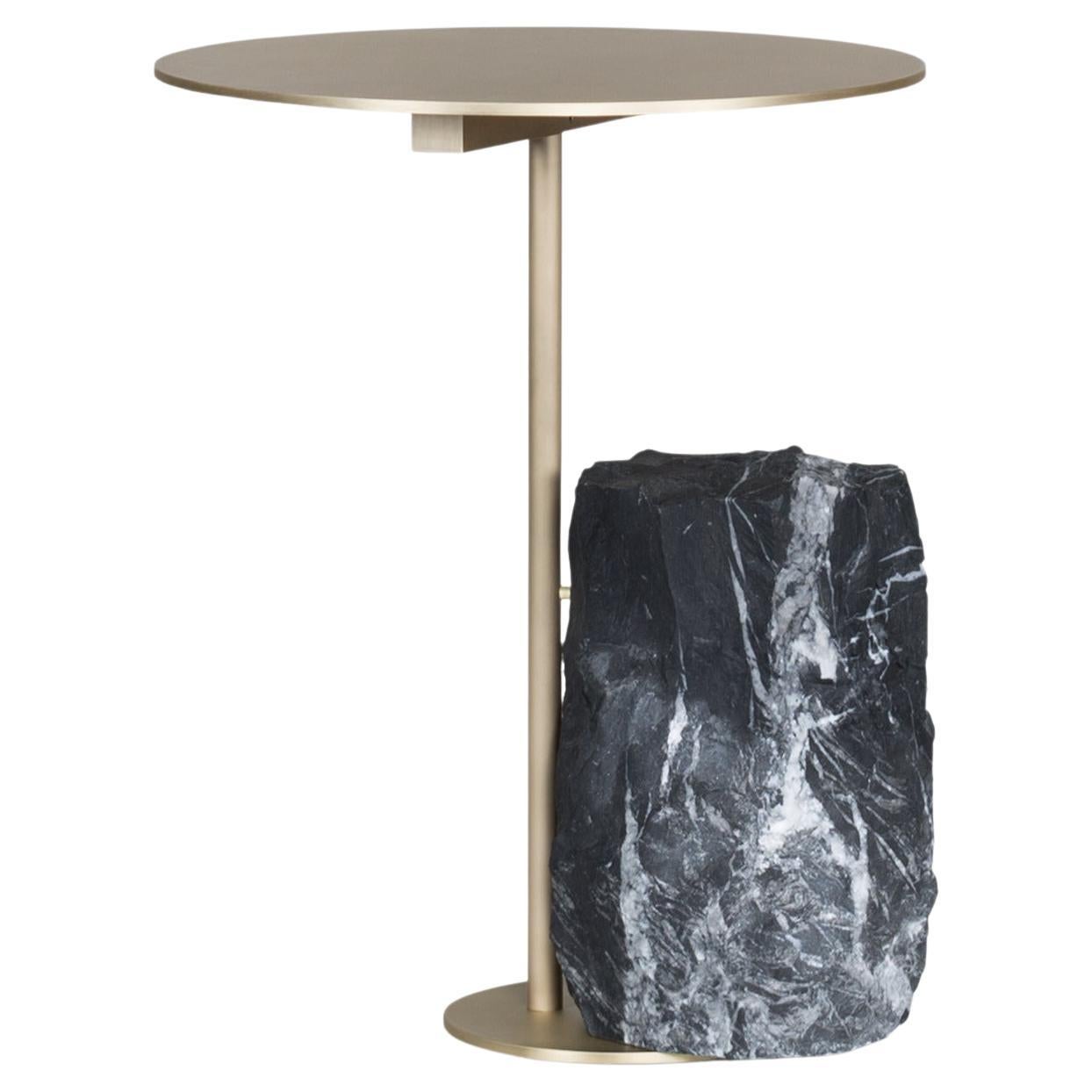 Small Marble Side Table by Green Apple For Sale at 1stDibs