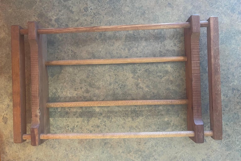 Small MCM Solid Wood Trivet For Sale at 1stDibs