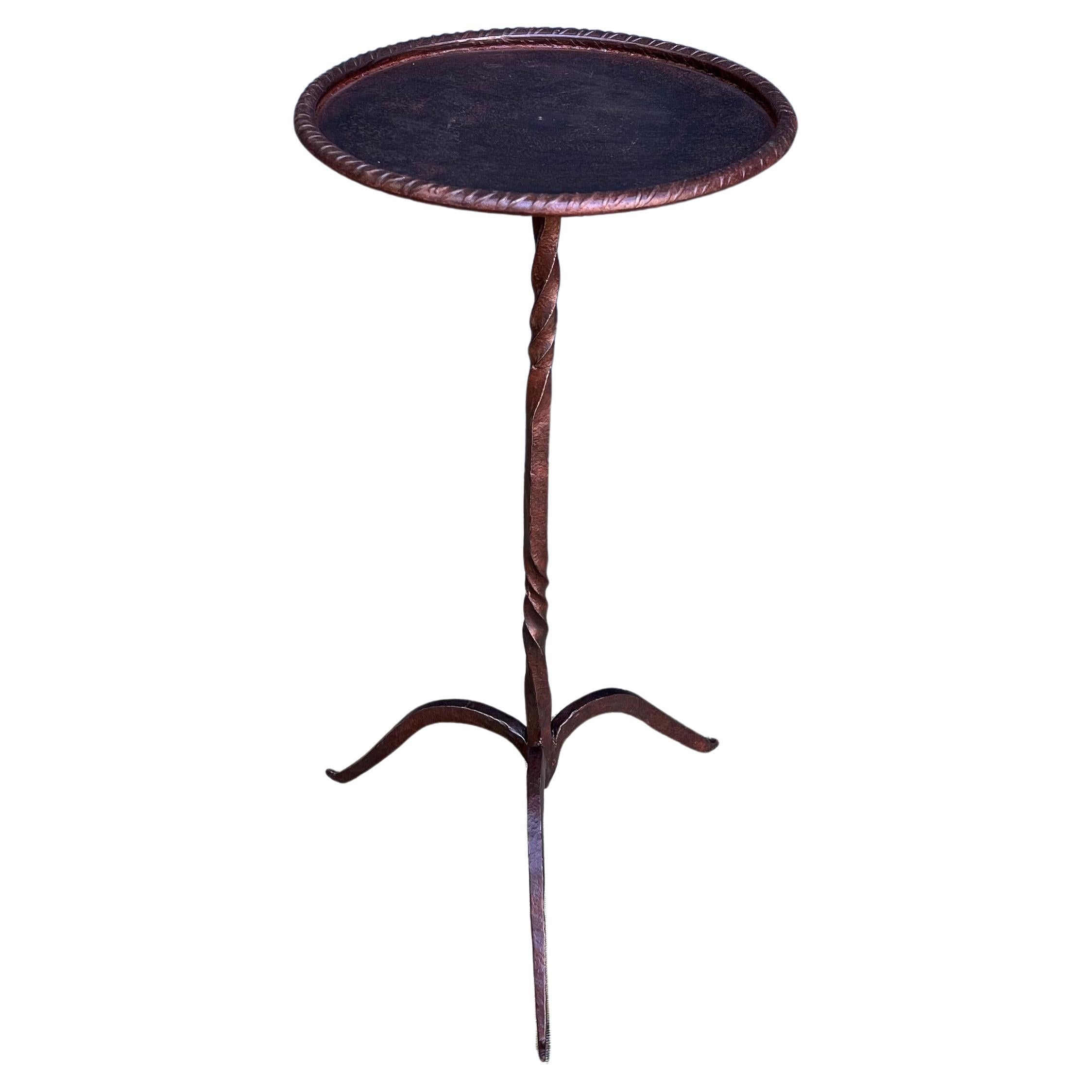 Small Mid Century Modern Style Metal Drinks Table with Pointed Feet For ...