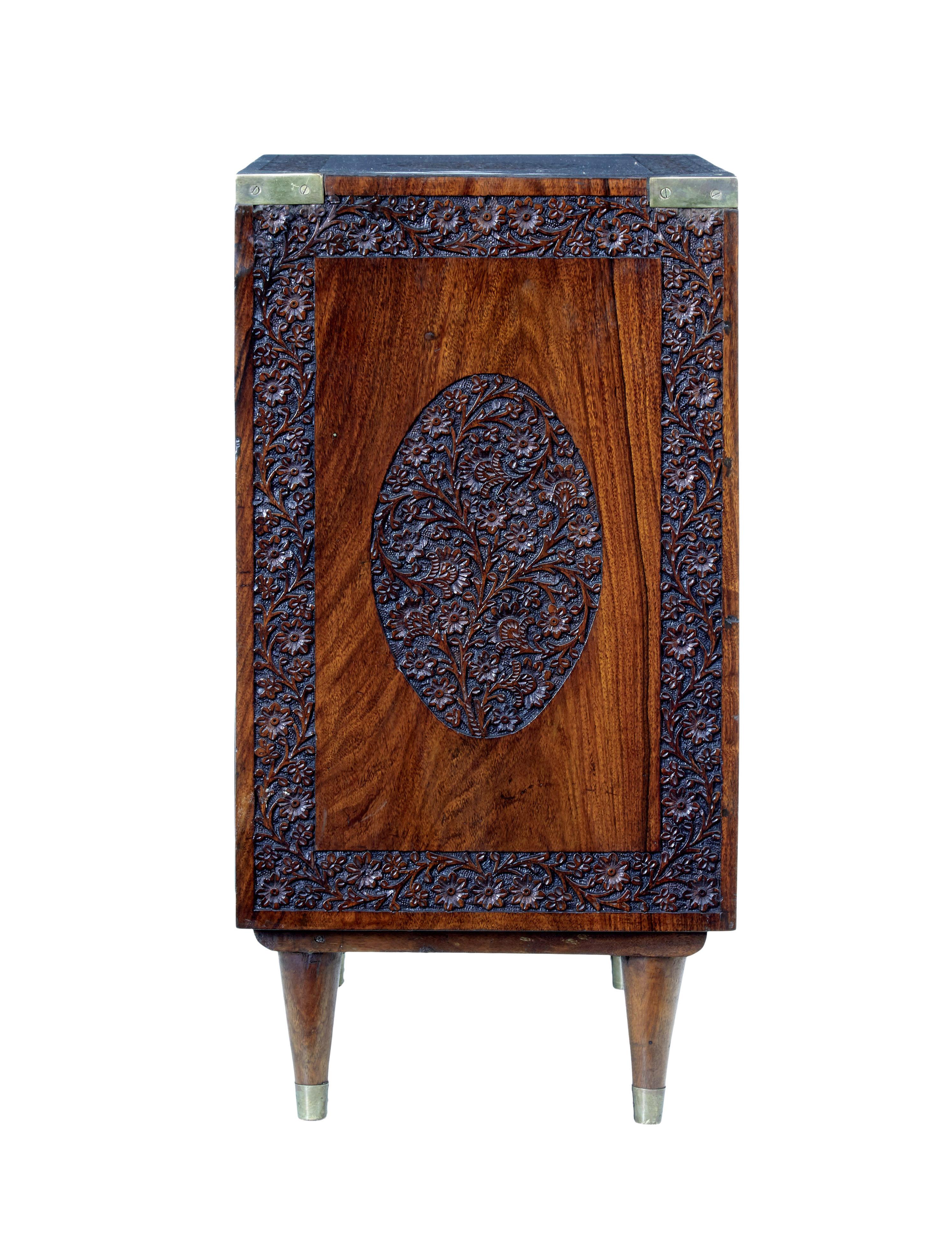 Small Mid-20th Century Carved Chest of Drawers by Fazal Rahim and Bros ...