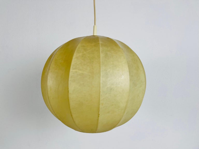 Small Mid-Century Round Cocoon Pendant Lamp, 1960s, Italy For Sale at ...