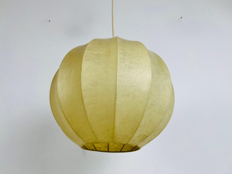 Small Mid-Century Round Cocoon Pendant Lamp, 1960s, Italy For Sale at ...