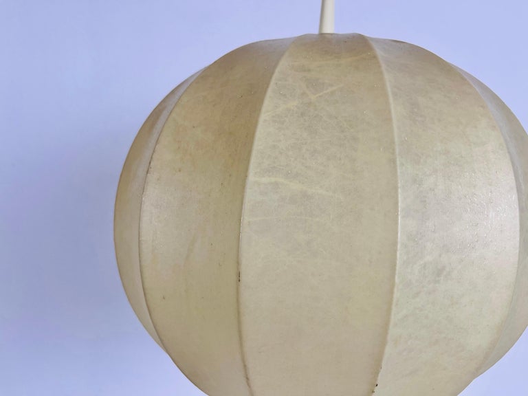 Small Mid-Century Round Cocoon Pendant Lamp, 1960s, Italy For Sale at ...