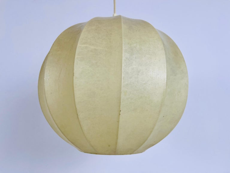 Small Mid-Century Round Cocoon Pendant Lamp, 1960s, Italy For Sale at ...