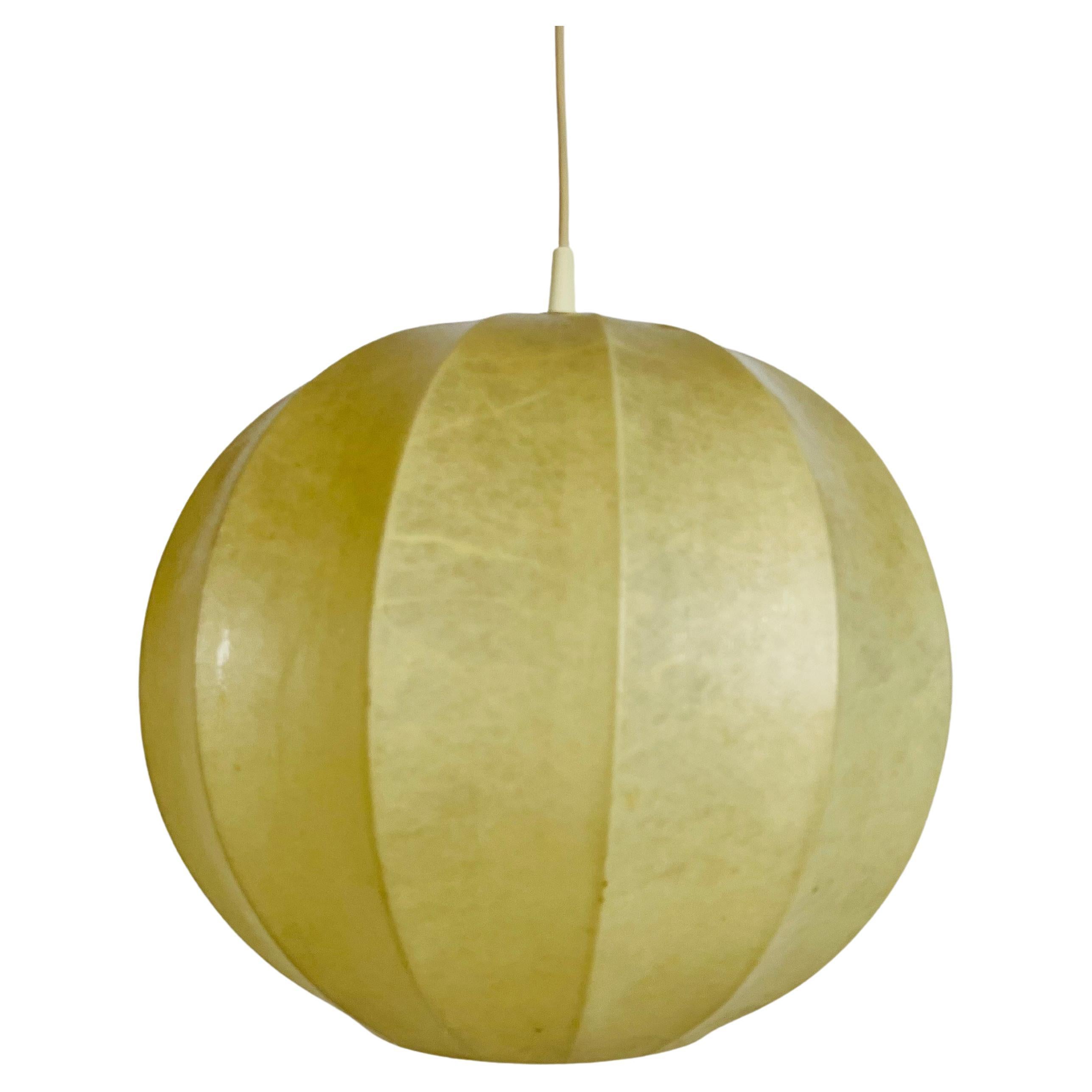 Cocoon Pendant Lamp in Ball Form, 1960s, Italy at 1stDibs