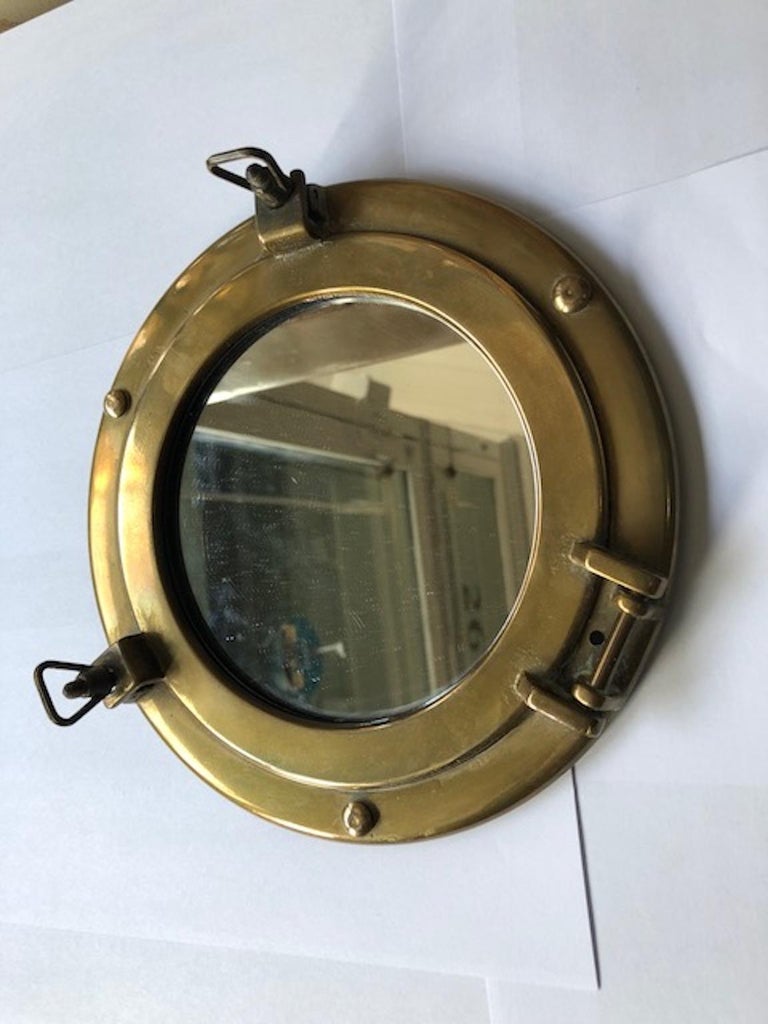 Small Mirror in Brass Frame by Gucci, Italy, 1960s For Sale at 1stDibs