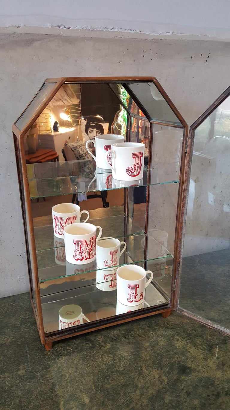 Small Mirrored Table Display from the 19th Century at 1stDibs