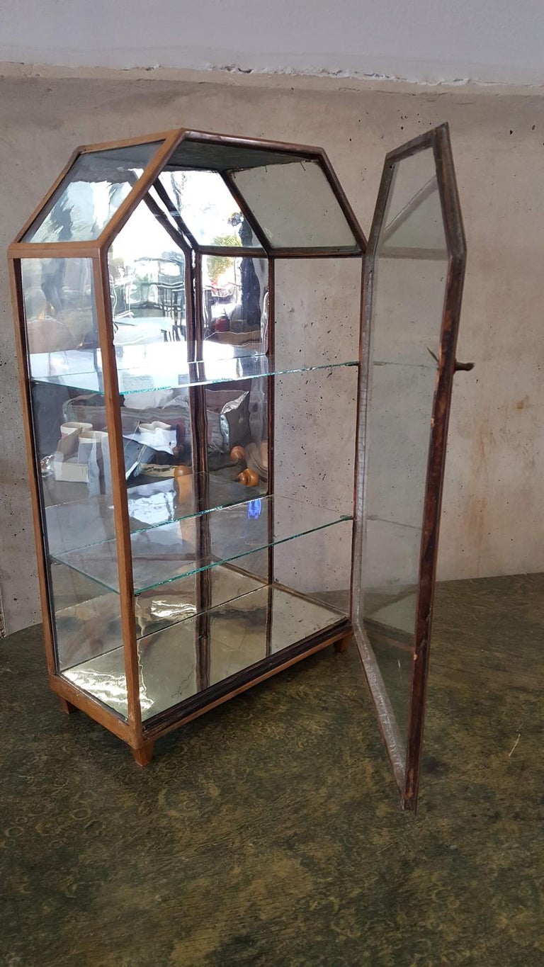 Small Mirrored Table Display from the 19th Century at 1stDibs