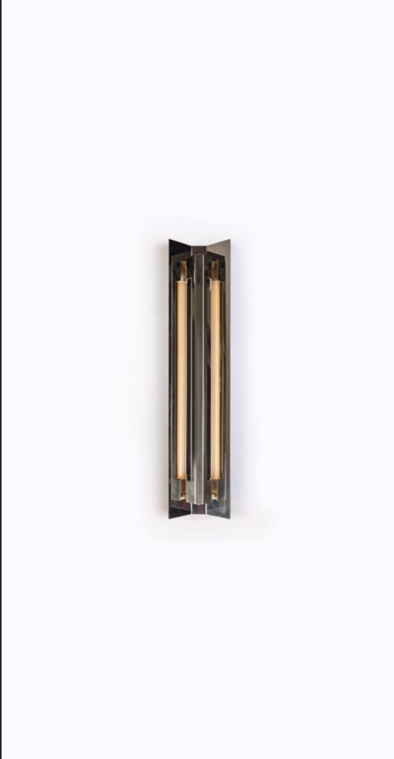 Small Misalliance Inox Wall Light by Lexavala For Sale at 1stDibs
