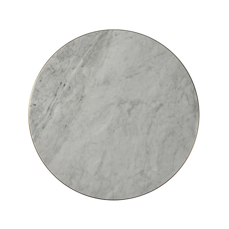 Small Modern Marble Top Cocktail Table For Sale at 1stDibs