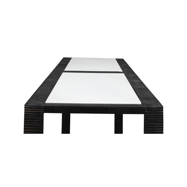 Small Modern Marble Top Iron Console Table For Sale at 1stDibs