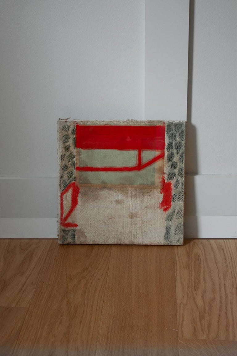 Contemporary Modern Mixed Media Artwork Colourfull Square Small Scale ...