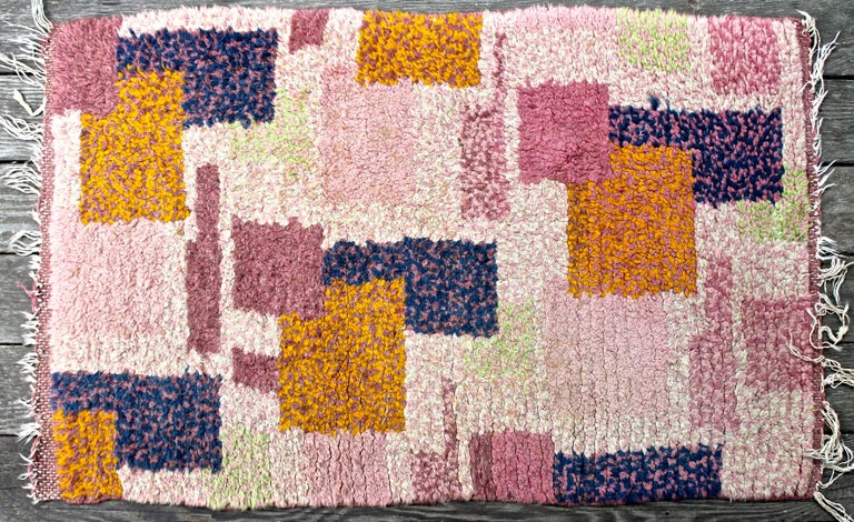 Small Modernist Rya Weaving in Bauhaus de Stijl Style For Sale at 1stDibs